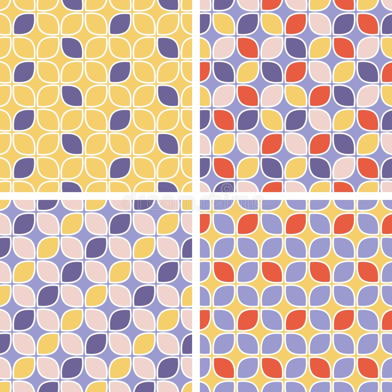 Vector Seamless Tiling Patterns - Geometric Stock Illustration ...