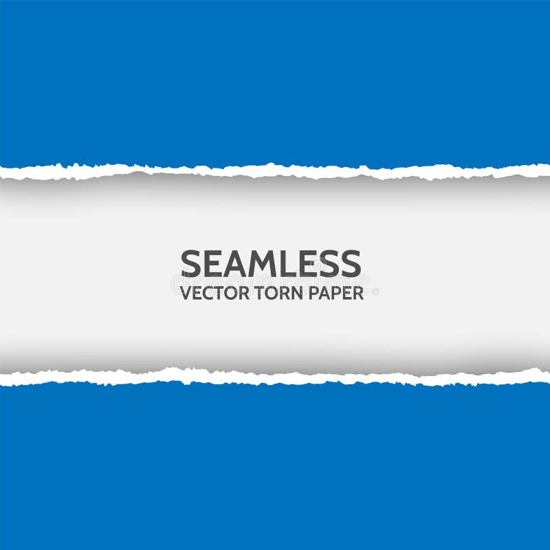 Vector Seamless Torn Paper On White Background Stock Vector ...