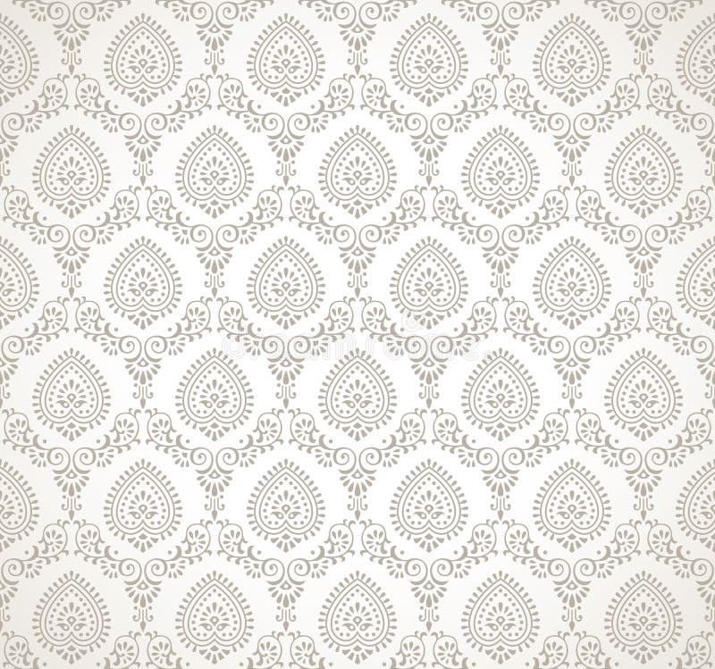 Seamless Traditional Vector Wallpaper Stock Vector - Illustration of ...