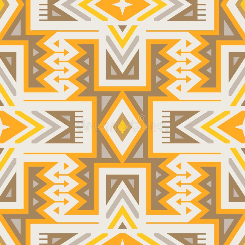 Seamless Ethnic Ornament Stylish Vector Background For Textile Design