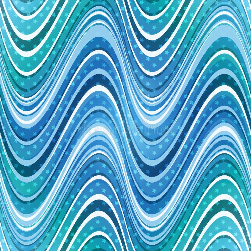 Vector Seamless Wavy Colorful Striped Gradient Pattern with Blue and ...