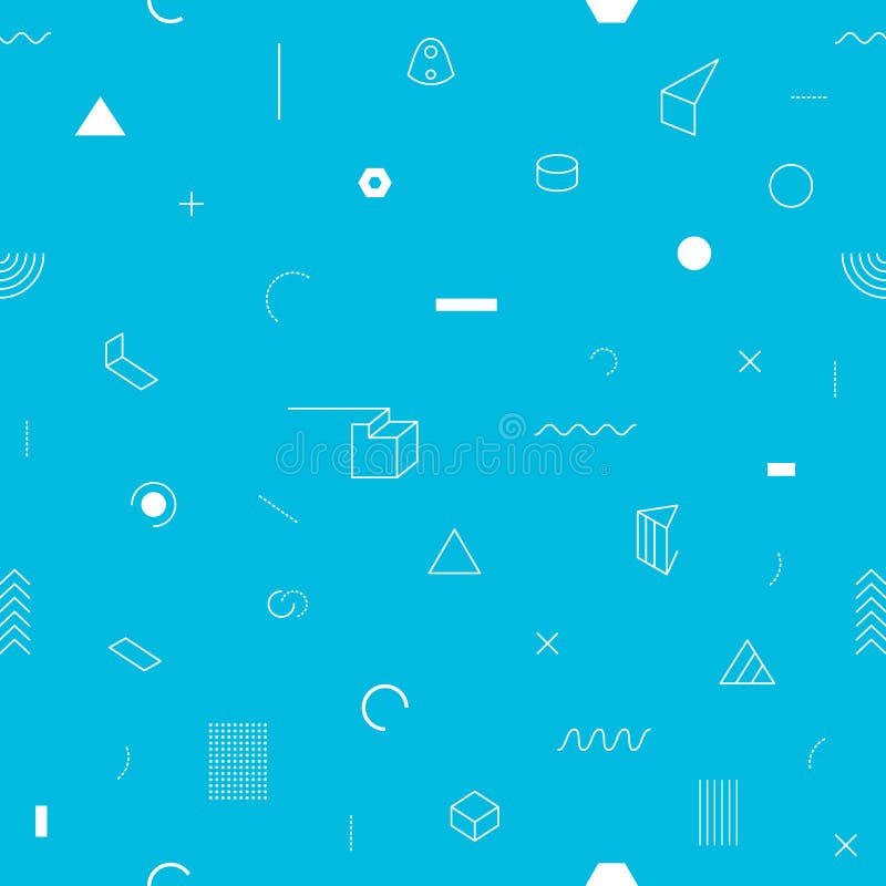 Vector Seamless Web Pattern Memphis Style Design Stock Vector ...