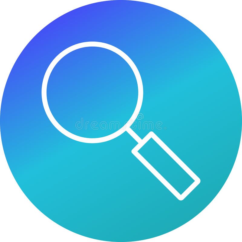 Vector Search Icon for Personal and Commercial Use. Stock Illustration ...