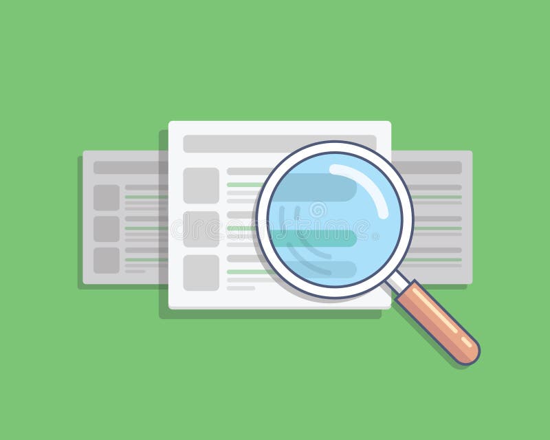 Vector Search Icon. Look through the Loupe on Stock Vector ...