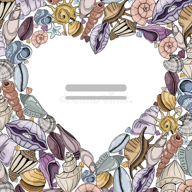 Vector seashells Set stock vector. Illustration of food - 135795524