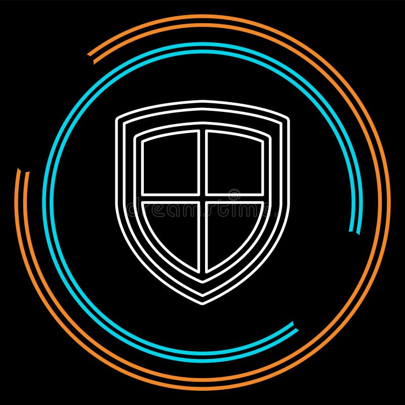 Vector Security Shield Emblem- Protection and Safety Sign, Shield Icon ...