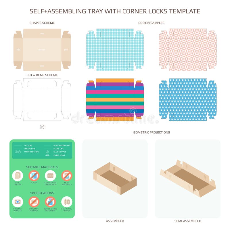 Self-assembling Folding Box. Ease of Assembly, No Need for Glue ...