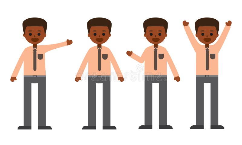 Vector Ser of Business People. Stock Vector - Illustration of working ...