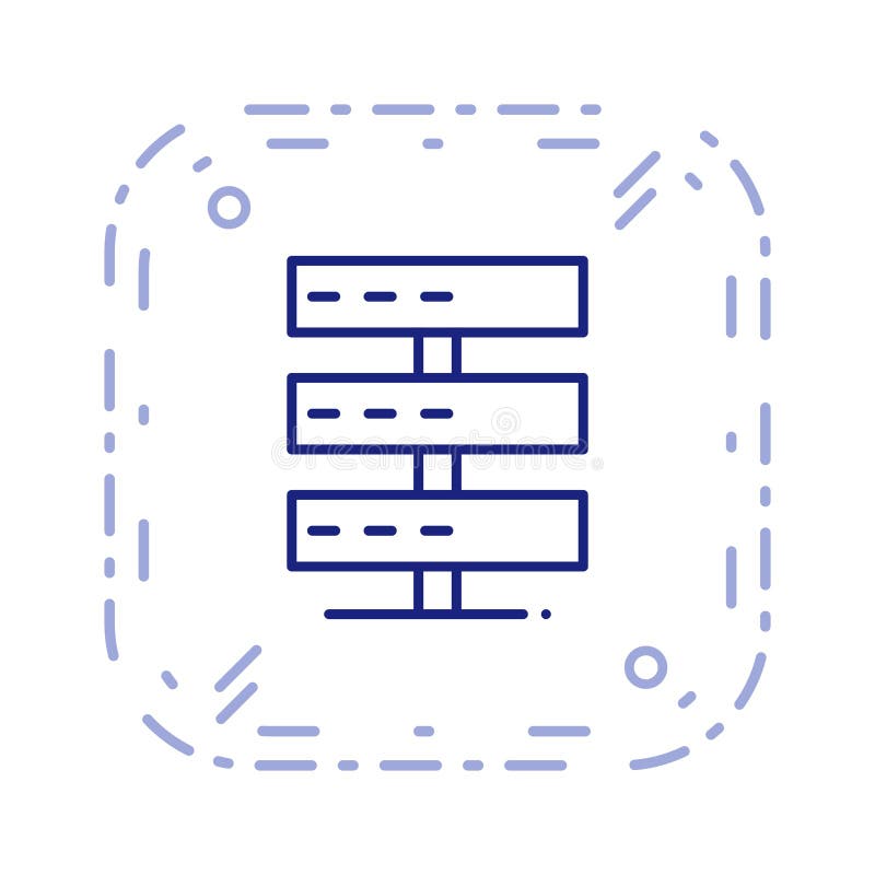 Vector Servers Icon for Personal and Commercial Use Stock Illustration ...