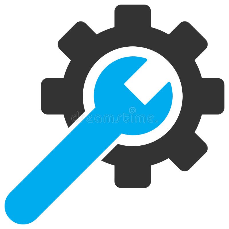 Vector Service Tool Flat Icon Illustration Stock Vector - Illustration ...