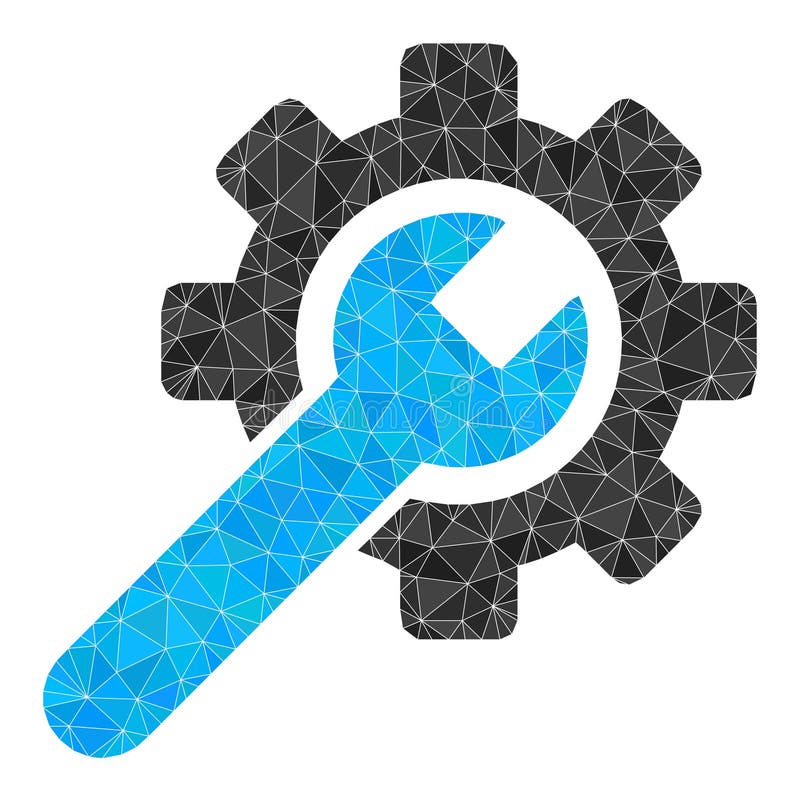 Vector Service Tool Triangle Filled Icon Stock Vector - Illustration of ...