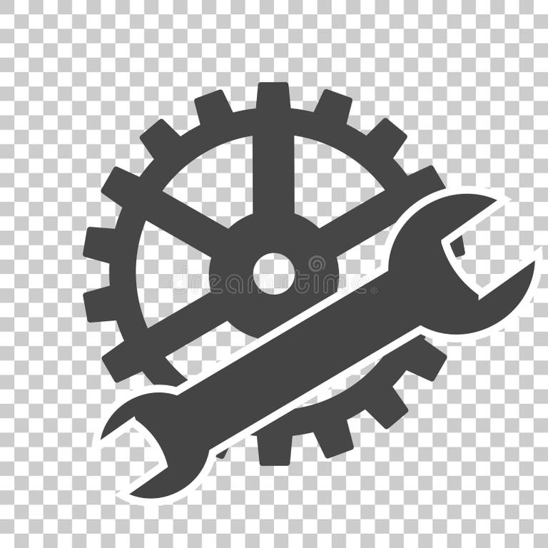 Vector Service Tools Icon on Transparent Background Stock Vector ...