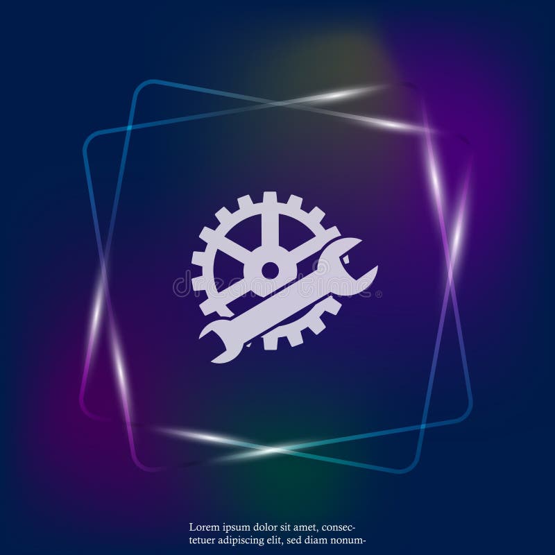 Vector Service Tools Icon on Transparent Background Stock Vector ...