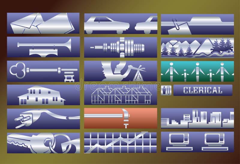 Vector Services Banners Set Stock Vector - Illustration of transport ...