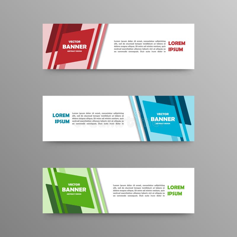 Vector Set of Color Banners , Abstract Design Stock Vector ...