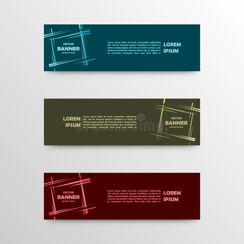 Vector Set of Color Banners , Abstract Design Stock Vector ...