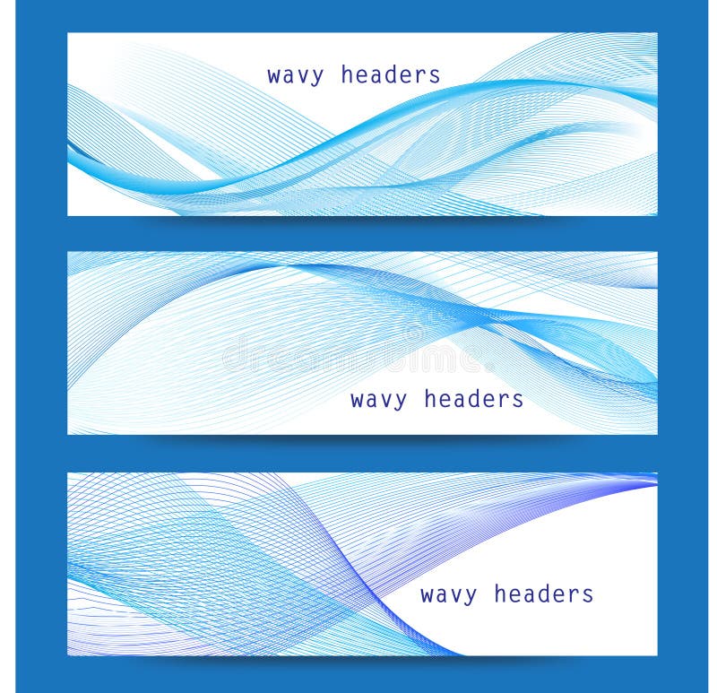 Wavy Headers/Banners - Brights Stock Vector - Illustration of ...