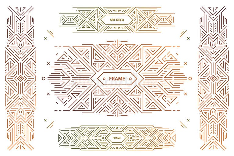 Vintage Artdeco Frame Design Stock Illustrations – 1,878 Vintage ...
