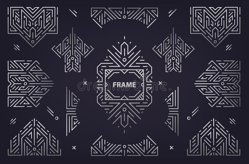 Silver Vintage Decorations Elements Stock Illustrations – 308 Silver ...