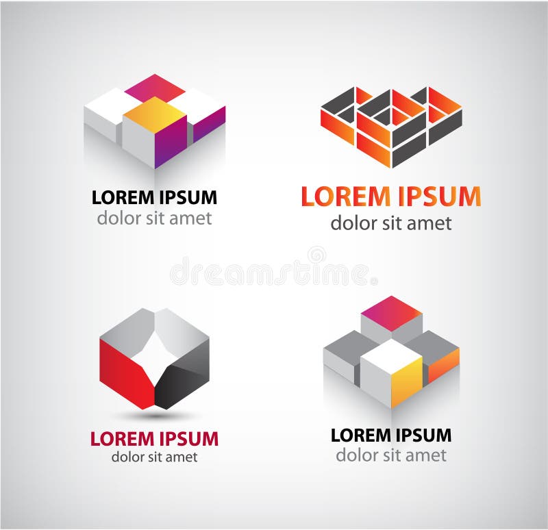 Abstract Blocks Logo Stock Illustrations – 2,601 Abstract Blocks Logo ...