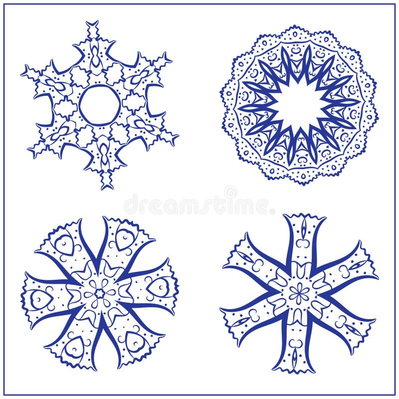 Vector Set of Abstract Sacred Geometry Symbols. Stock Vector ...