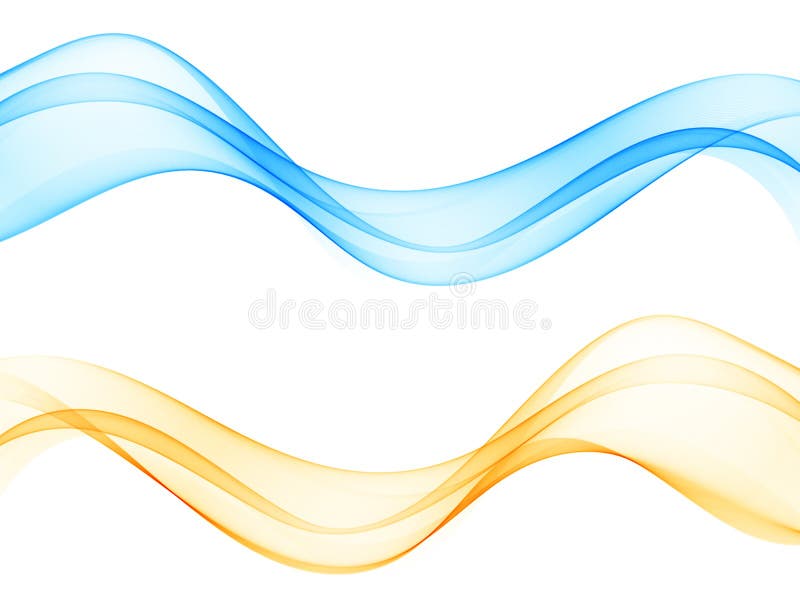 Vector Set Abstract Wave Pattern. Transparent Wave Set. Color Wave ...