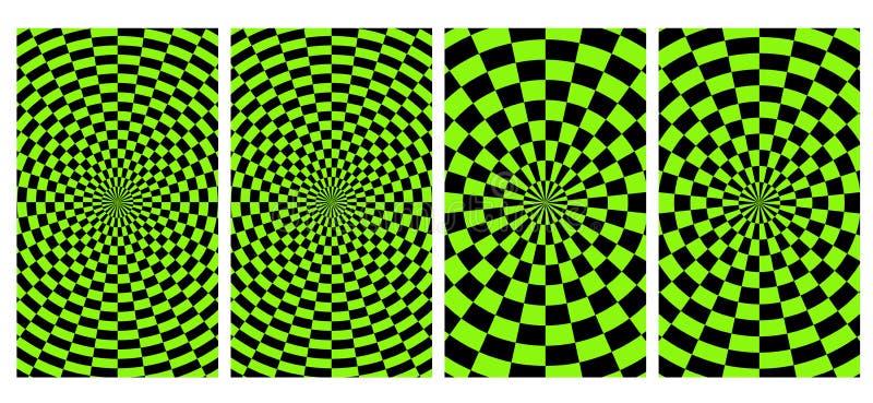 Vector Set of Acid Psychedelic Posters. Trendy Acid Colors.Vector ...