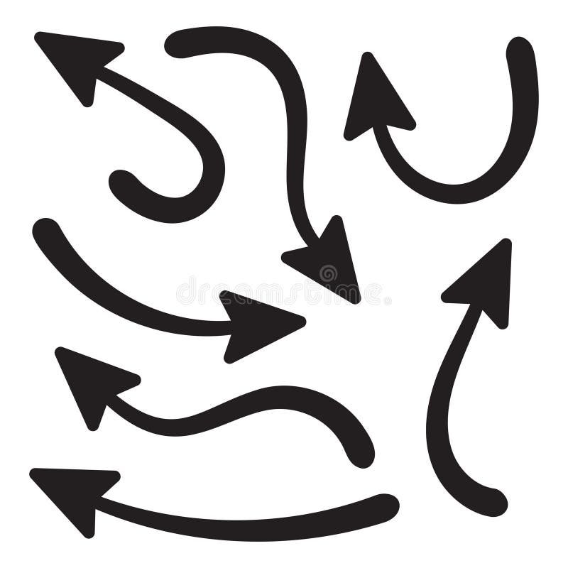 Vector Set of Arrow Collection Stock Illustration - Illustration of ...