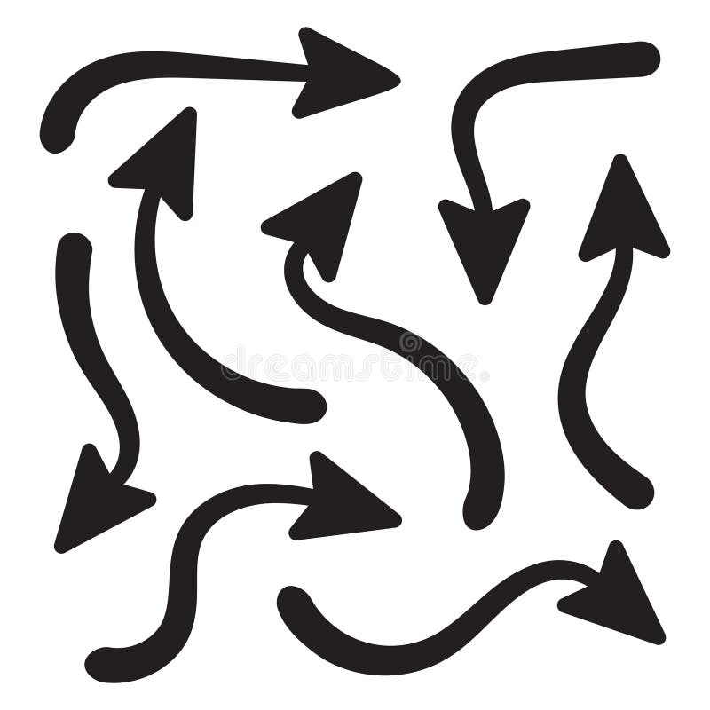 Vector Set of Arrow Collection Stock Illustration - Illustration of ...