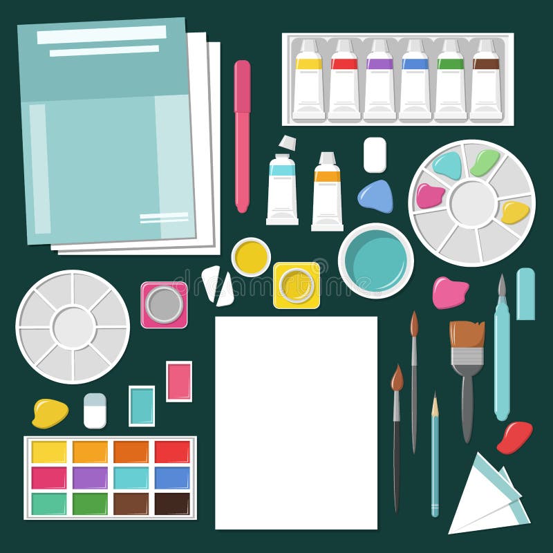 Cartoon Paintbox Stock Illustrations – 62 Cartoon Paintbox Stock ...