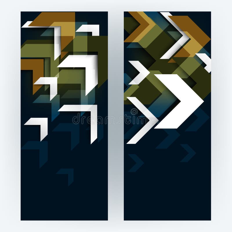 Overlapping Arrows Concept Illustration Stock Vector - Illustration of ...