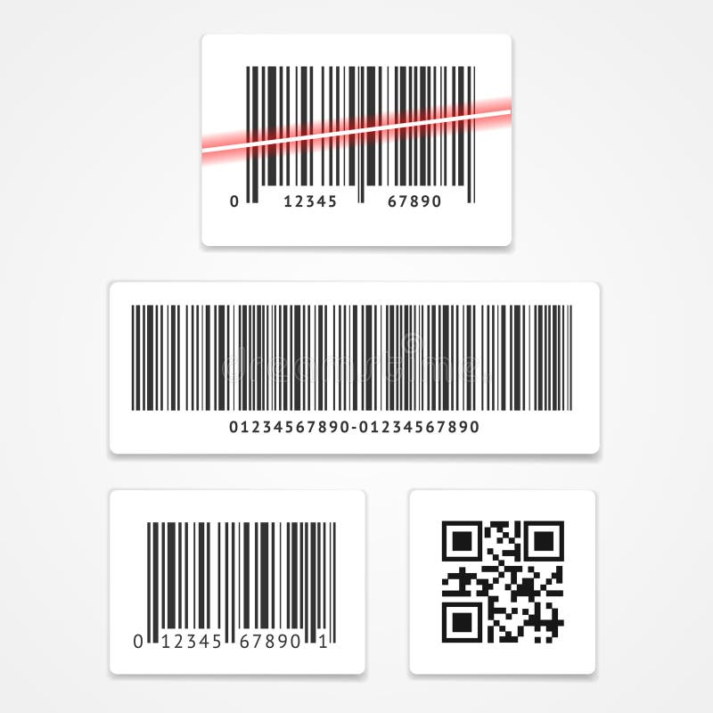 Label with Red Barcode and Swiss Flag and Text -swiss Quality Stock ...