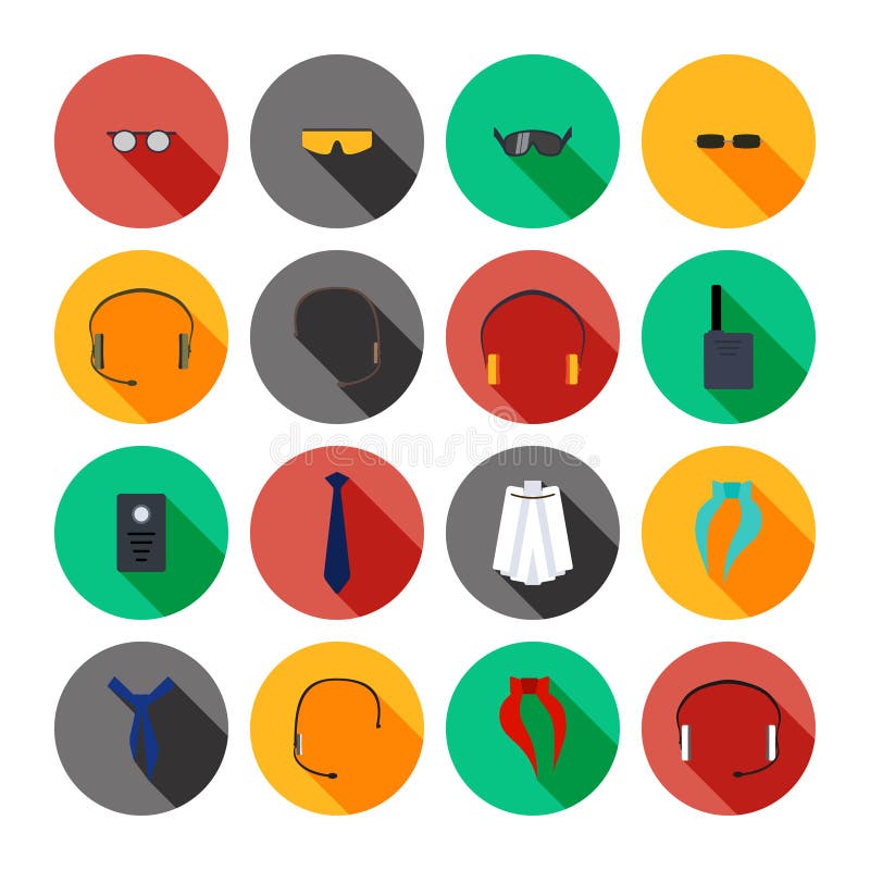 Profession Flat Avatars with Shadows Vector Set. Various Professions ...