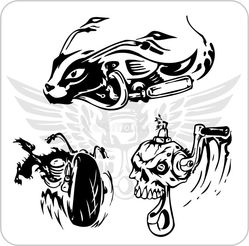 Crazy Drivers - Vinyl-ready Vector Illustration. Stock Vector ...