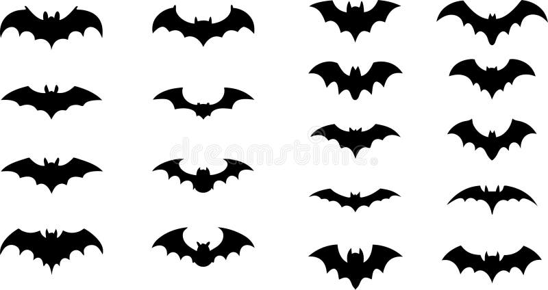 Bat Silhouette Vectors Stock Illustrations – 618 Bat Silhouette Vectors Stock Illustrations ...
