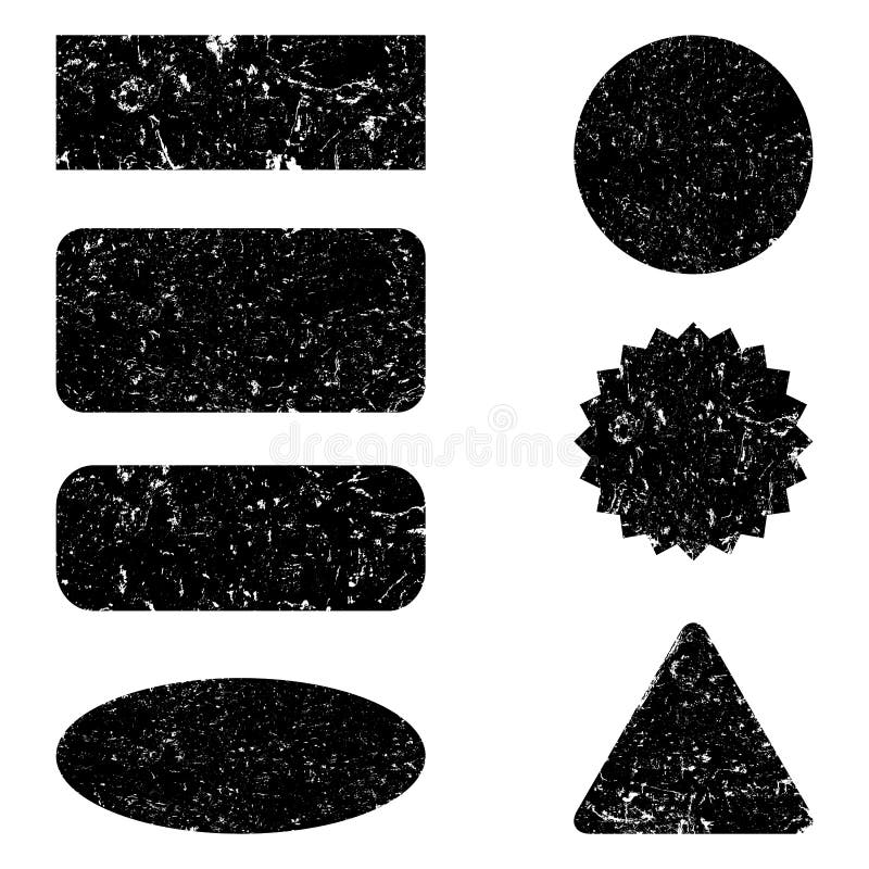 Vector Set of Blank Stamp Frame Templates Stock Vector - Illustration ...