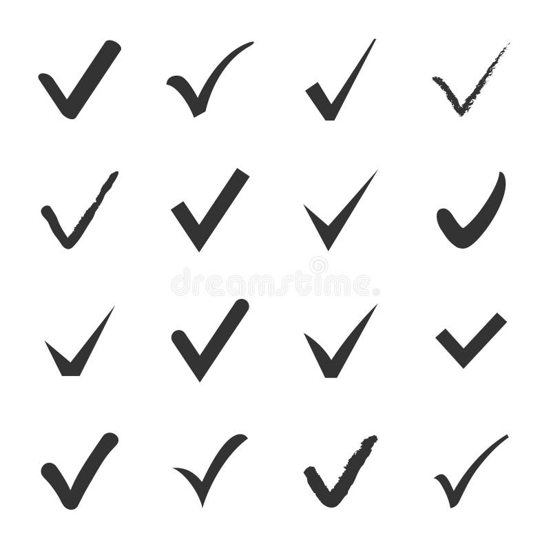 Black Check Mark Clipart