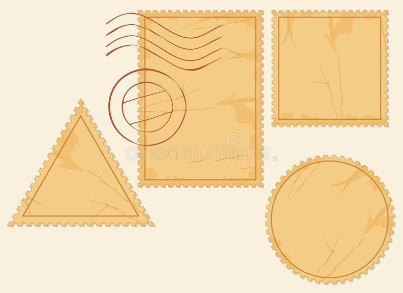 Postage stamps stock vector. Illustration of square, mailing - 30108327