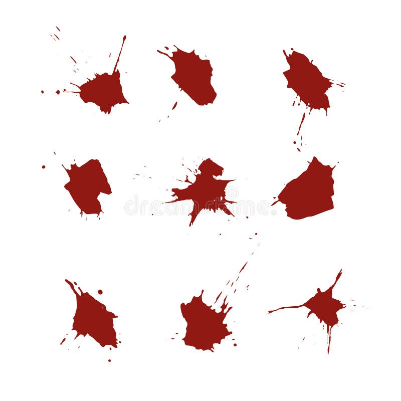 Spots of Blood on Dark Red Background Stock Vector - Illustration of ...