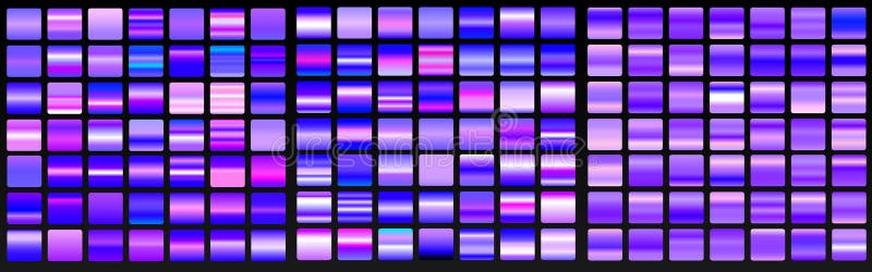 Vector Set of Blue Gradients.Blue Backgrounds Collection Stock Vector ...