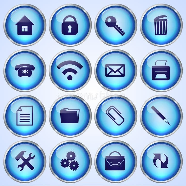 Settings Icon Blue Round Button Stock Illustrations – 1,017 Settings ...