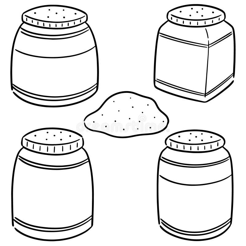Vector set of body powder stock vector. Illustration of container ...