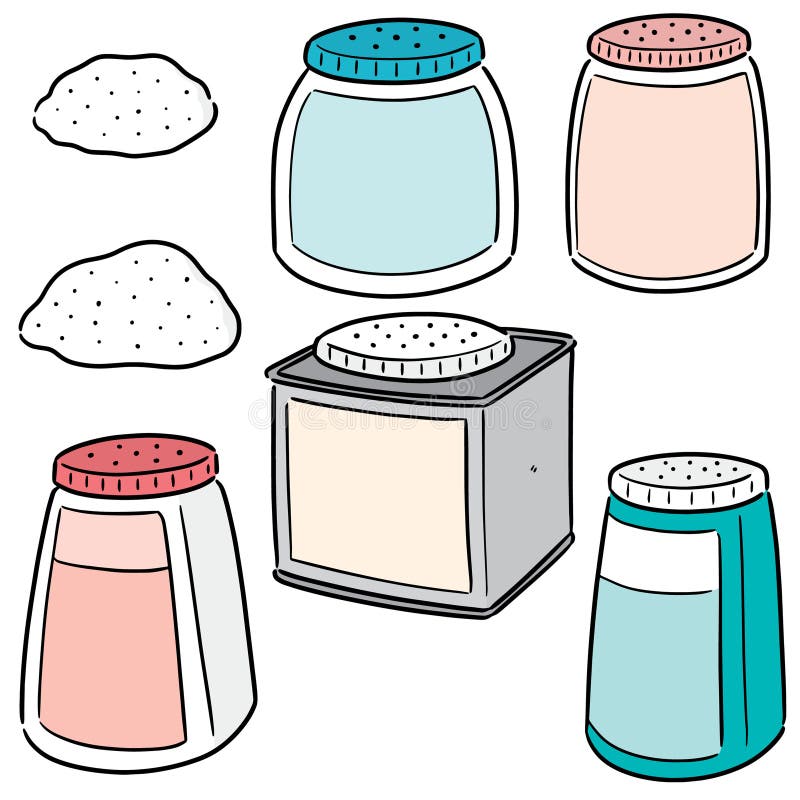 Vector Set of Plastic and Wicker Basket Stock Vector - Illustration of ...