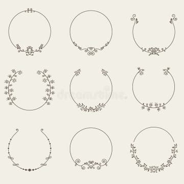 Scroll Circle Frame Vector Stock Illustrations – 10,448 Scroll Circle ...