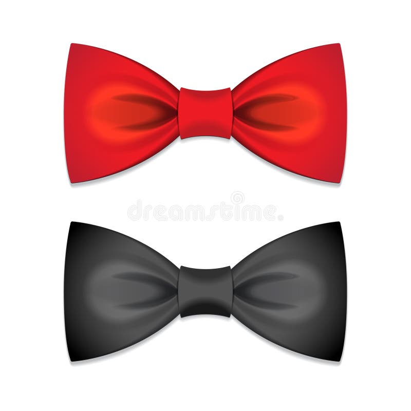 Red bow tie stock vector. Illustration of dandy, personal - 56699744