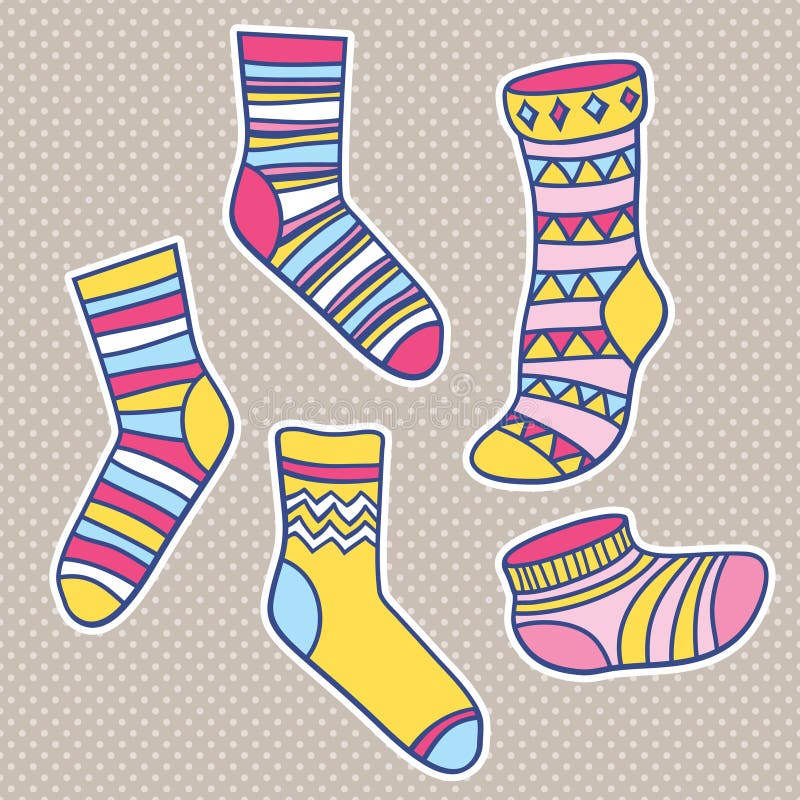 Two Different Color Socks Stock Illustrations – 53 Two Different Color ...