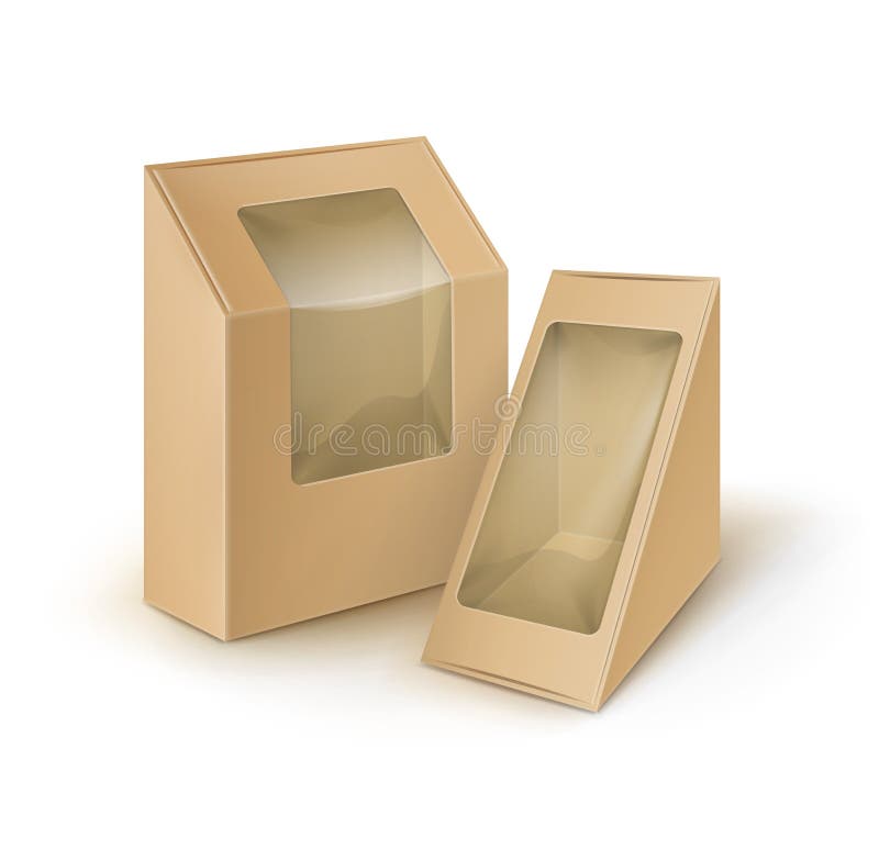 Blank Cardboard Triangle Box Bag Packaging for Food, Gift or Other ...