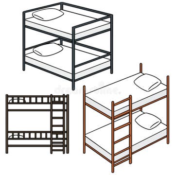 Bunk Bed Line Drawing Stock Illustrations – 112 Bunk Bed Line Drawing ...