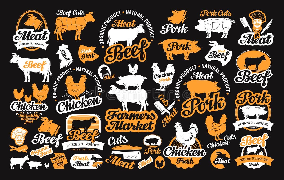 Vector Chicken Calligraphy Emblem Stock Illustrations – 193 Vector ...