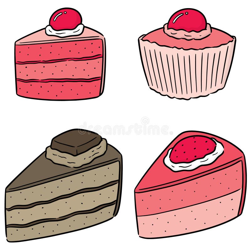 Vector set of cake mixer stock vector. Illustration of cake - 144478886